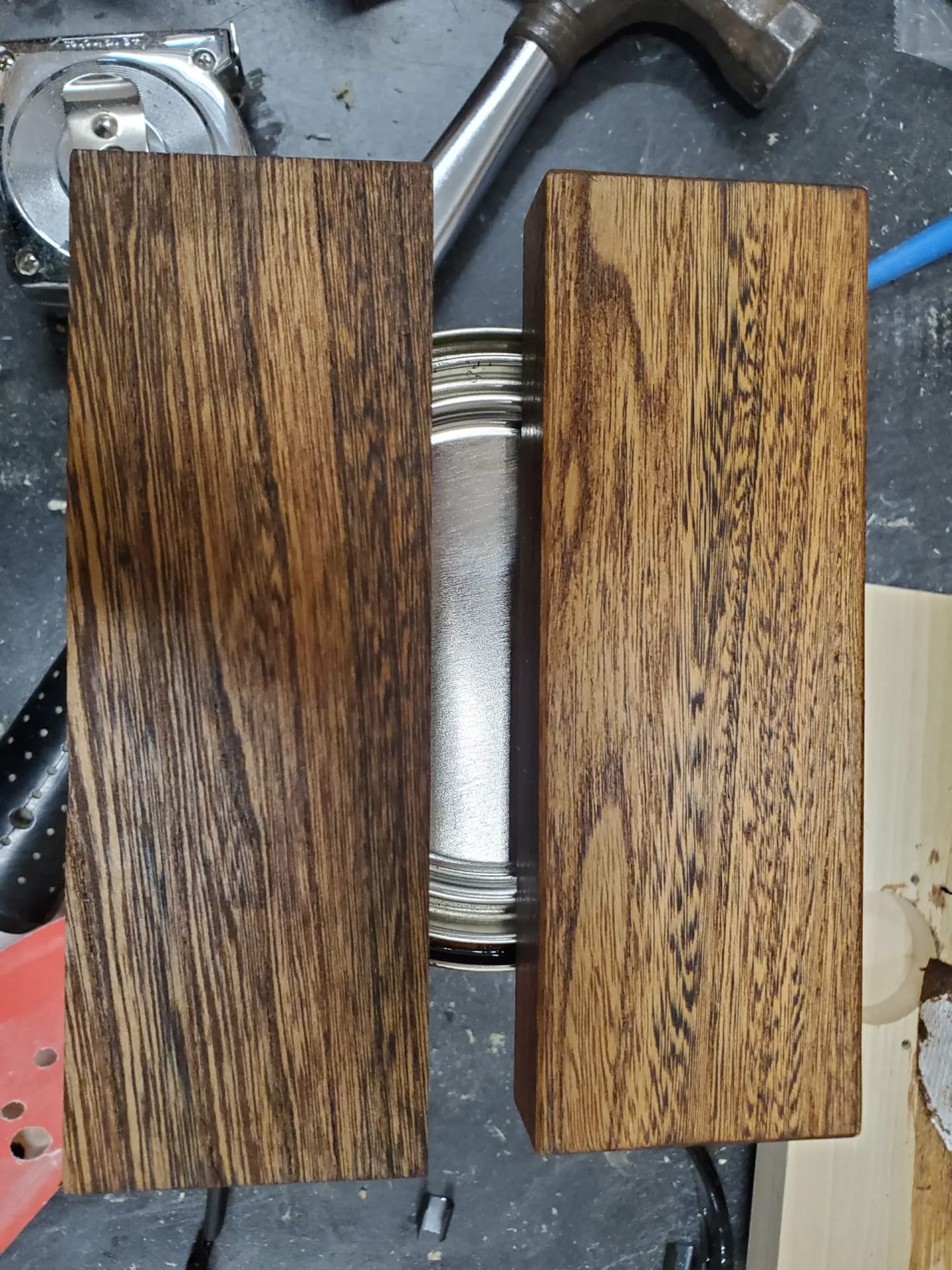 Custom Elm Bath Cabinets - Wes Wood Stuffs