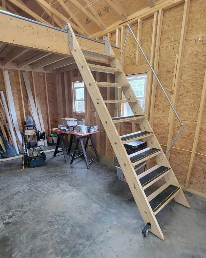 Custom Loft Ladder - Unique solution for a storage level up